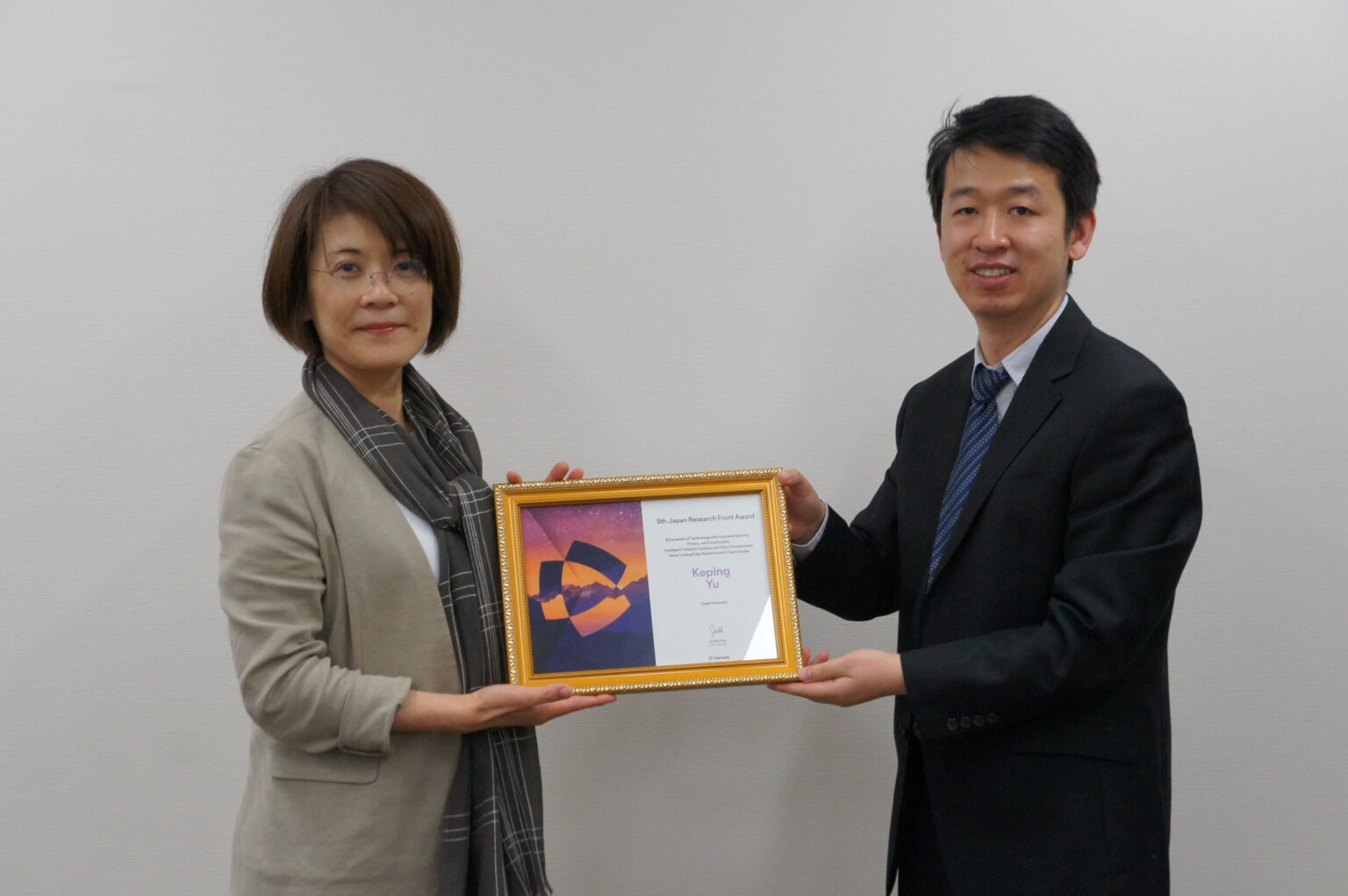 Assoc. Prof. Keping Yu has been selected for the 5th Japan Research ...